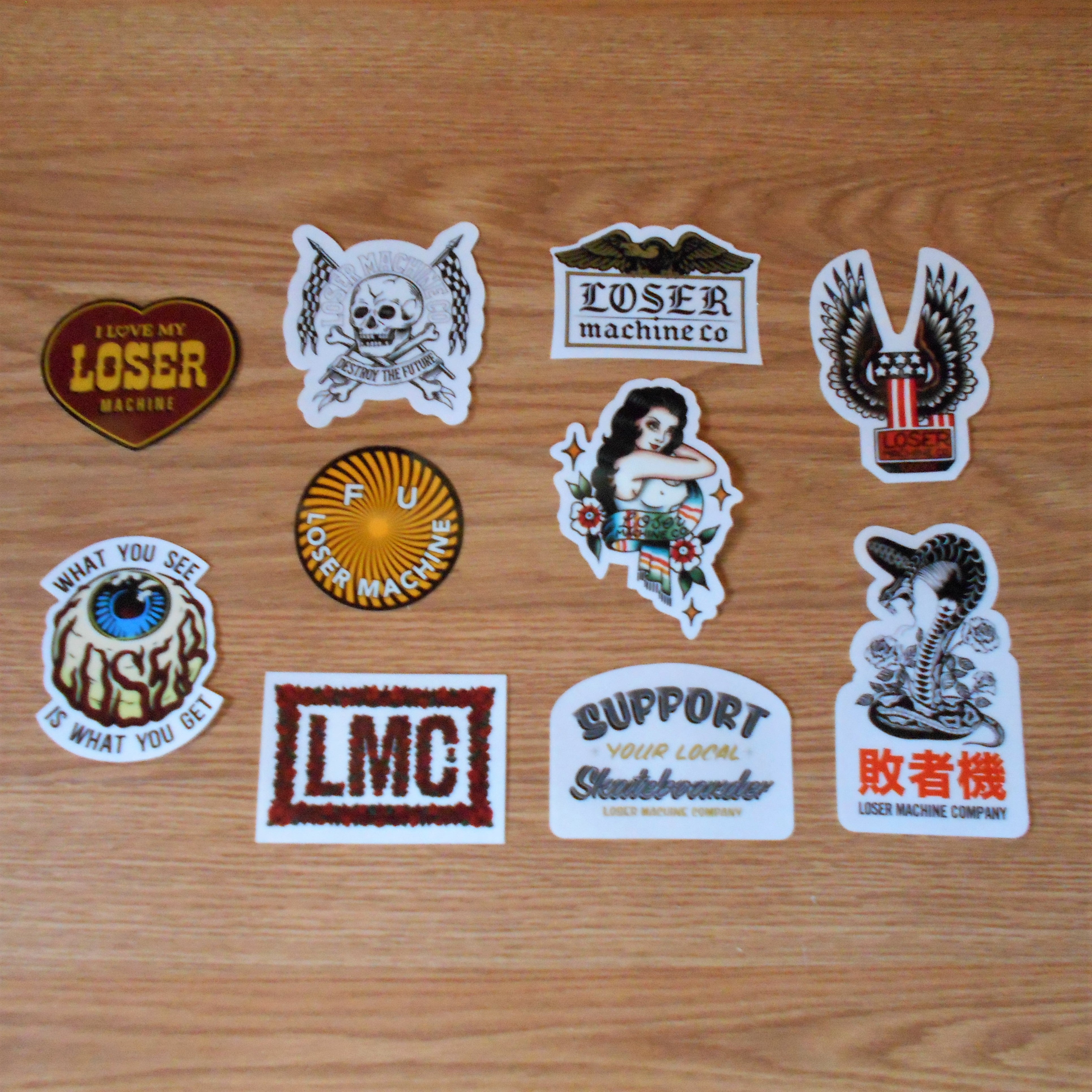 Loser Machine Ultimate Sticker Pack – Strictly Hardcore Surf