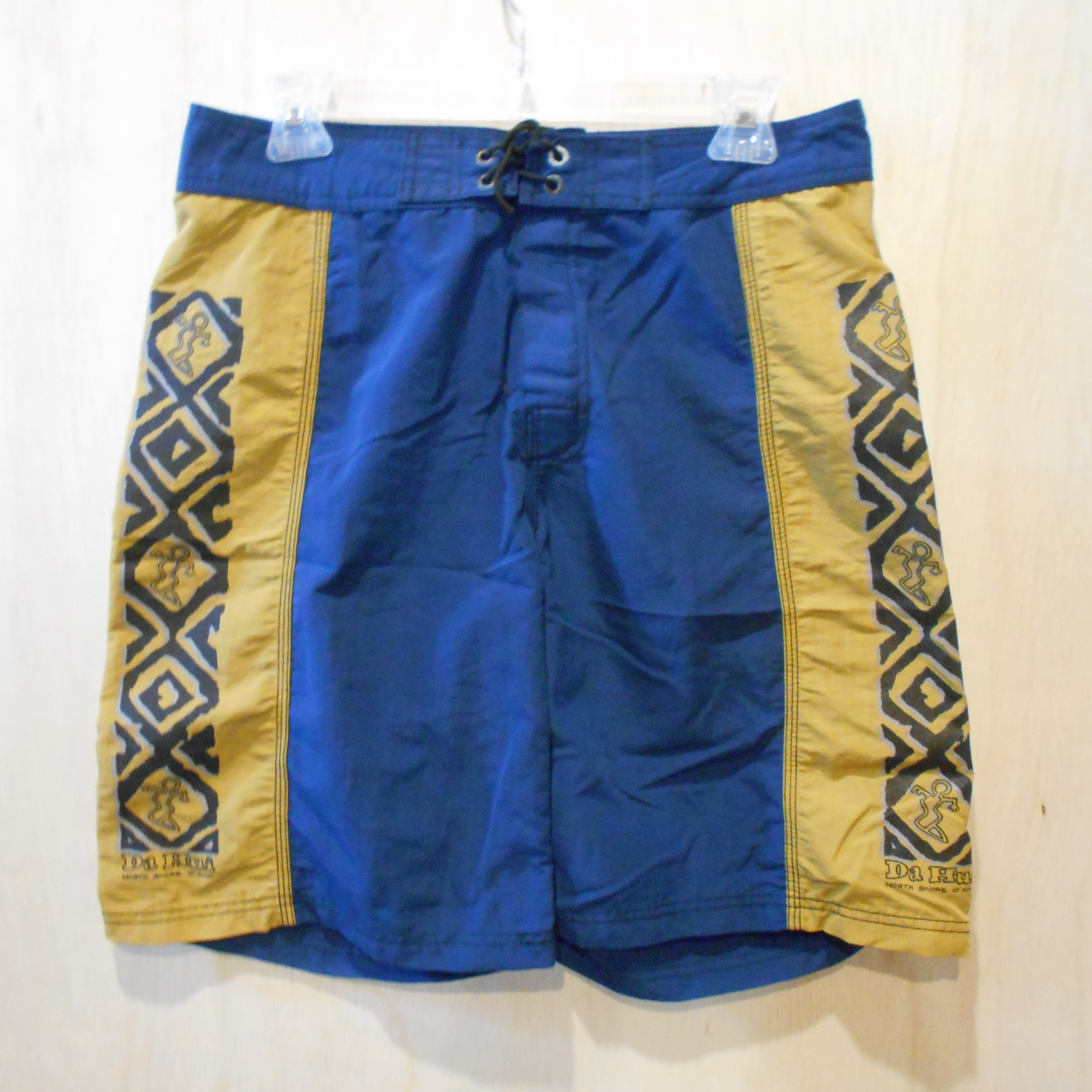 Dahui Blue/Gold Vintage Boardshorts – Strictly Hardcore Surf
