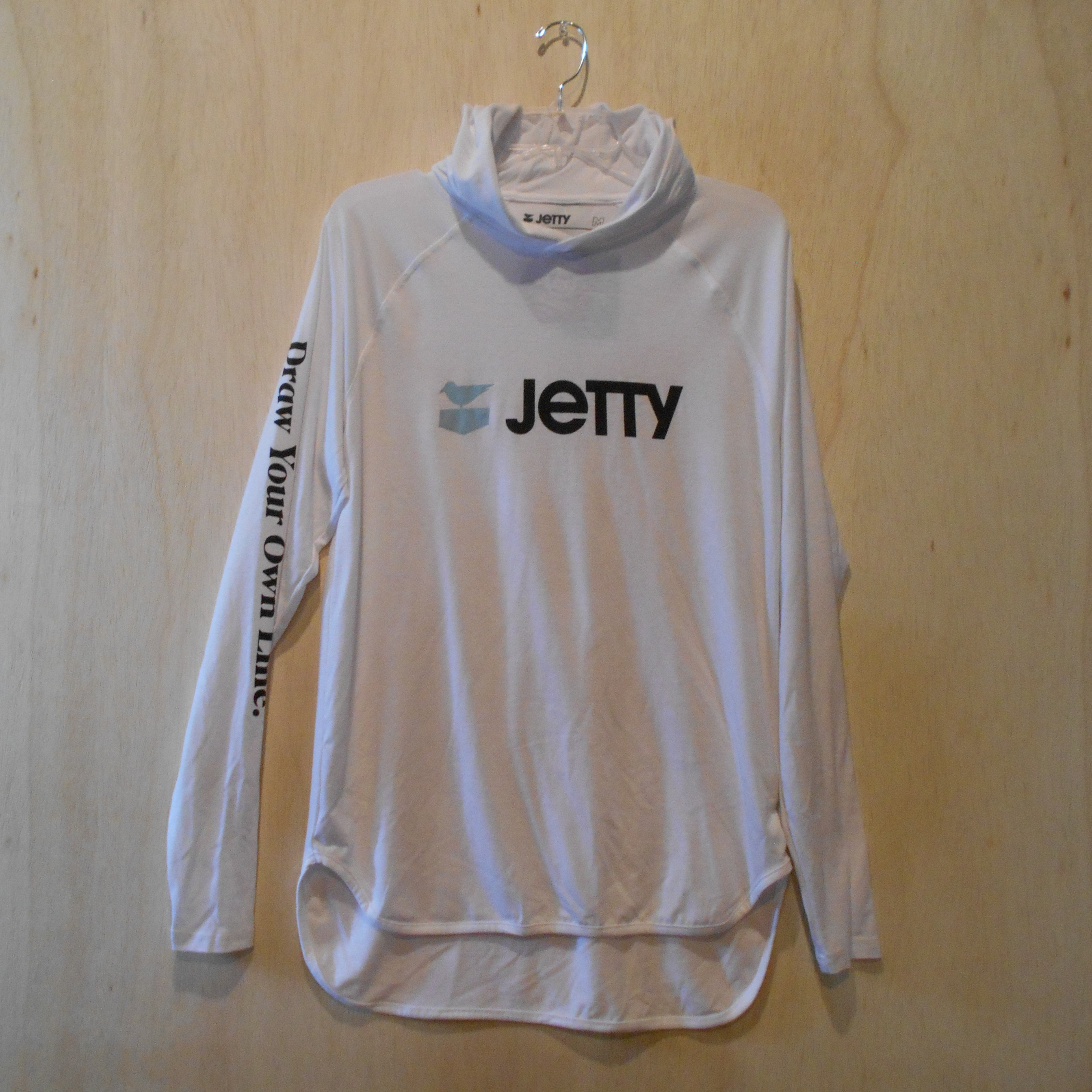 Jetty Logo UV Hoodie - White – Strictly Hardcore Surf